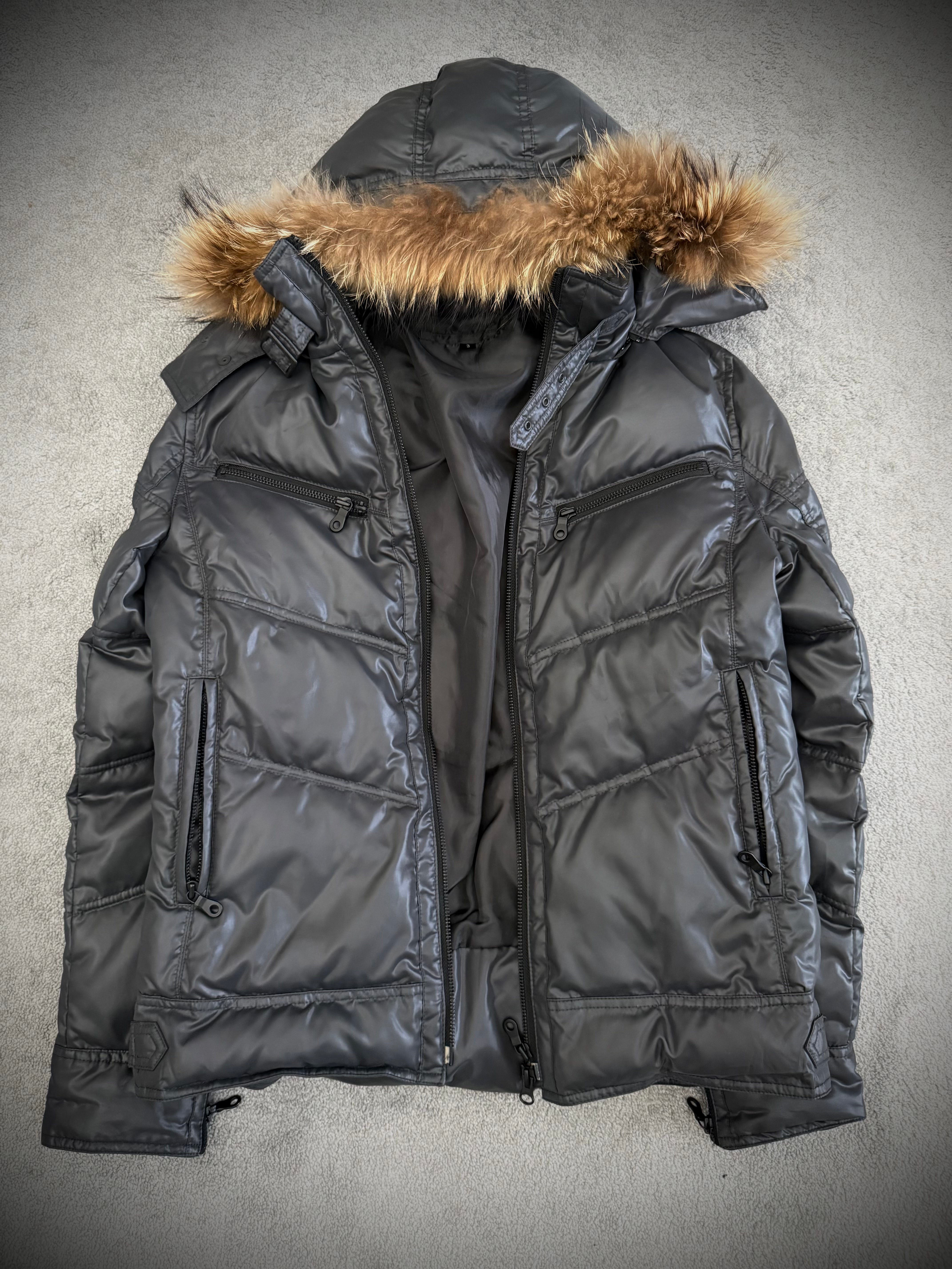 Schlussel lilaq Bondadge detachable hood fur puffer jacket – wintexarchive